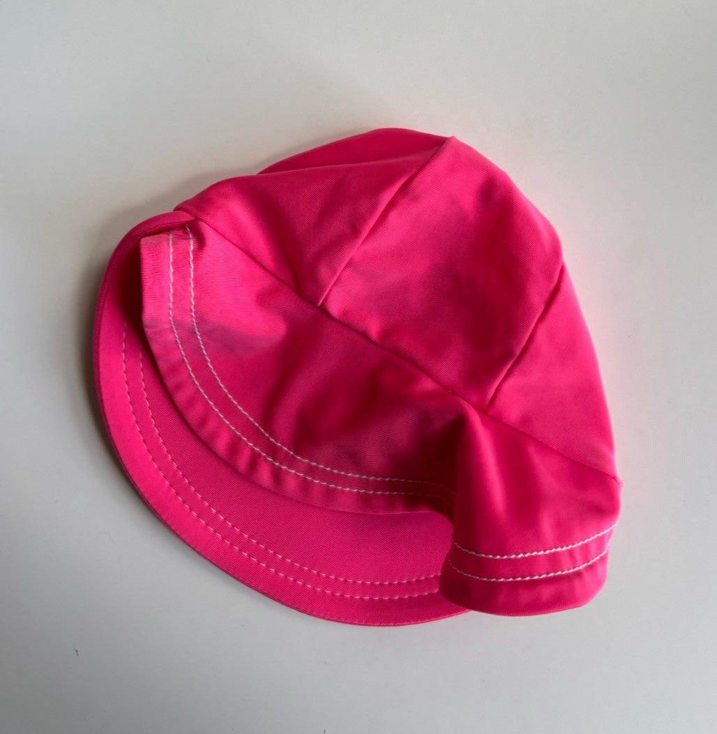 Bedhead baby girl size 3-6 months pink swim hat cap, VGUC